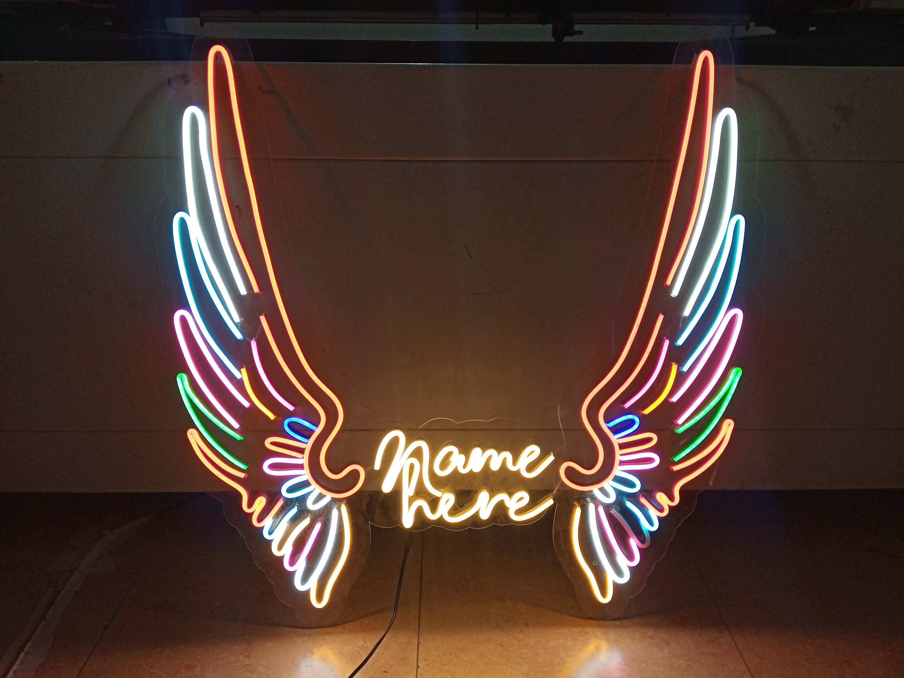 Custom Angel Wings Neon Led Sign With Your Name, Sign Light Beauty ...