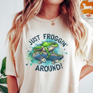 Skater Frog PNG, Street Style Skateboarding Art, Funny Sublimation ...