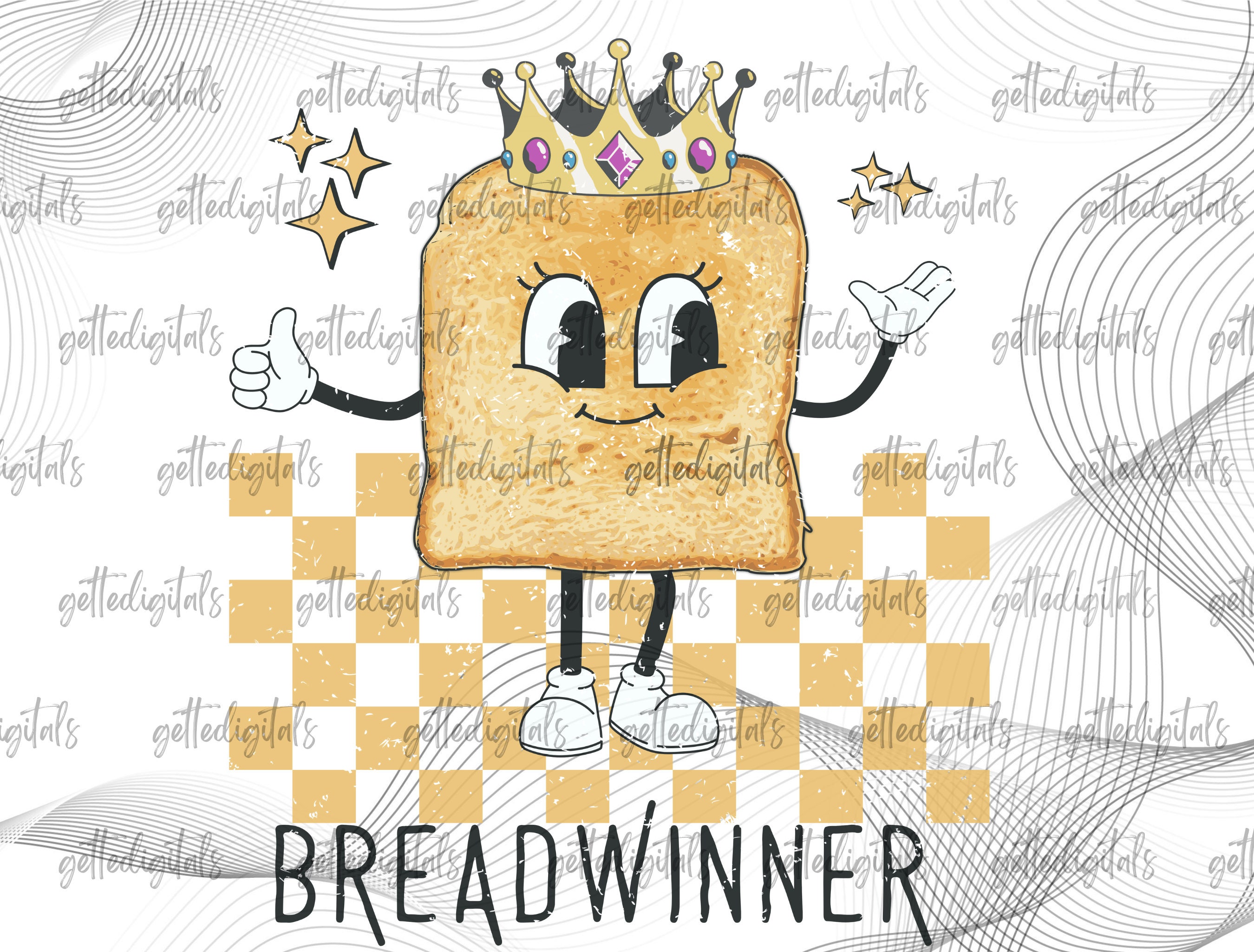 Breadwinner PNG, Bread PNG Sublimation Digital Design Download, Toast ...