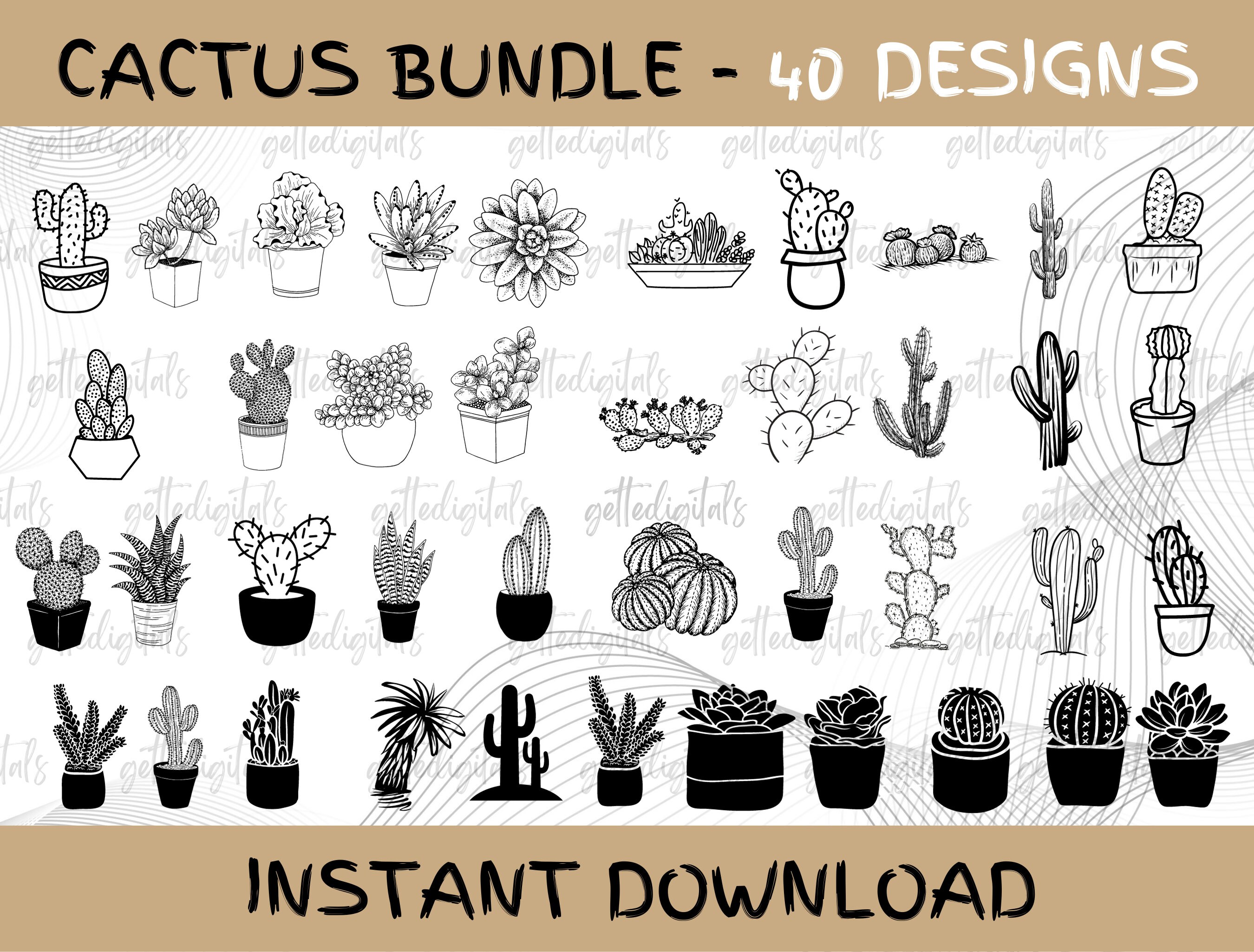 Cactus SVG, Svg Cactus, Cactus SVG Bundle, Cactus Cricut, Cactus Bundle ...