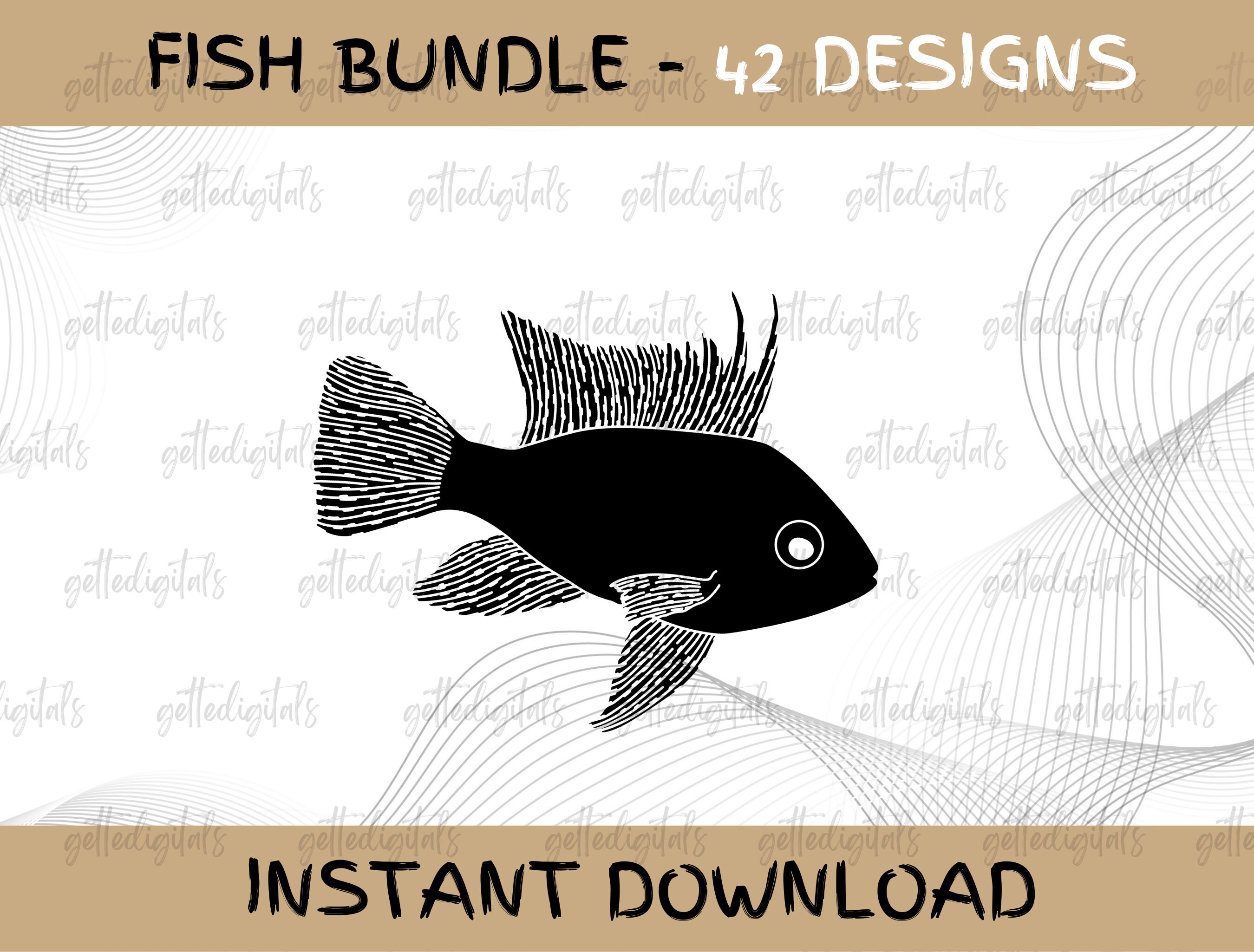 Fish SVG, Svg Fish, Fish SVG Bundle, Fish Cricut, Fish School SVG, Fish ...