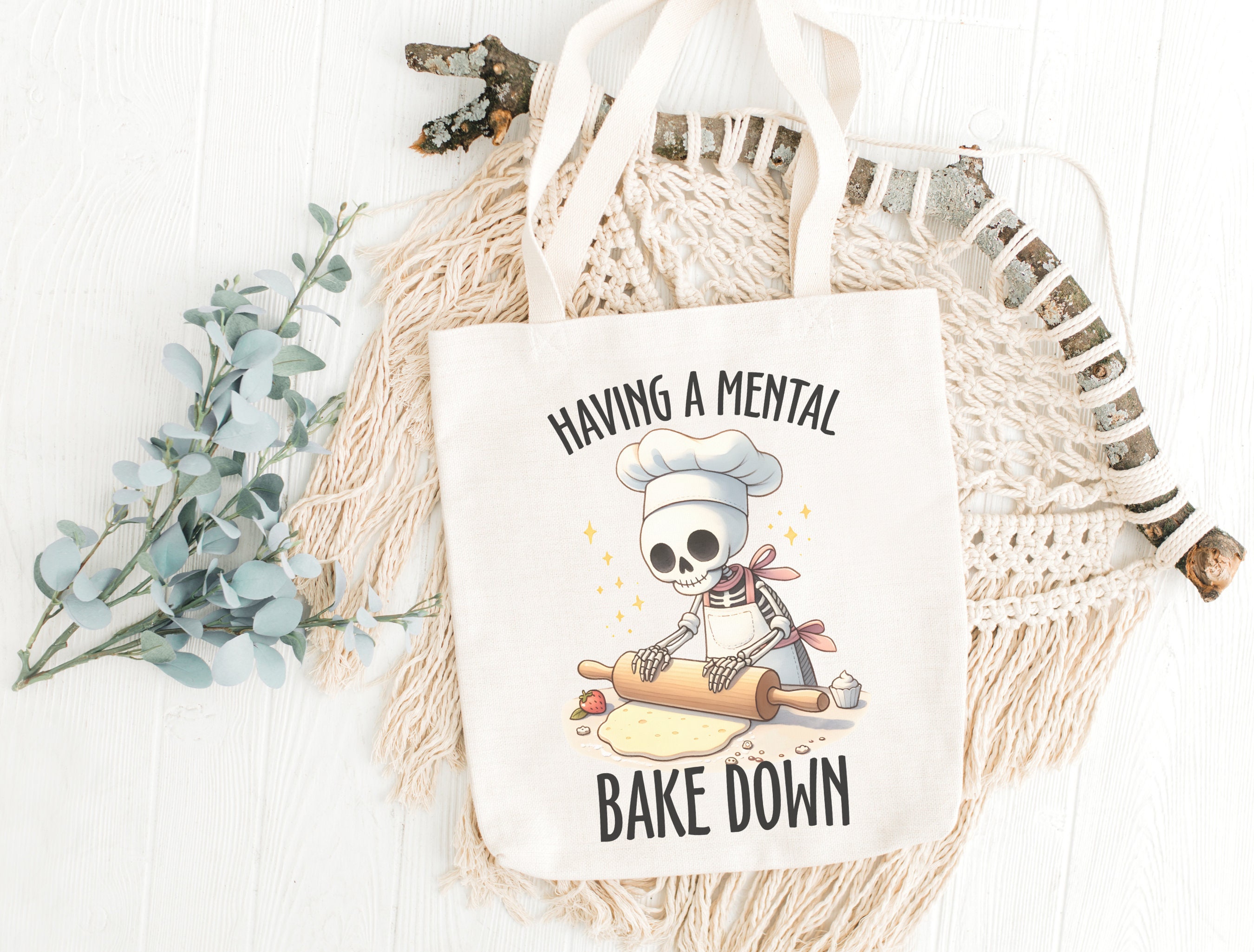 Having a Mental Bake Down PNG, Cooking Skeleton Sublimation Design ...