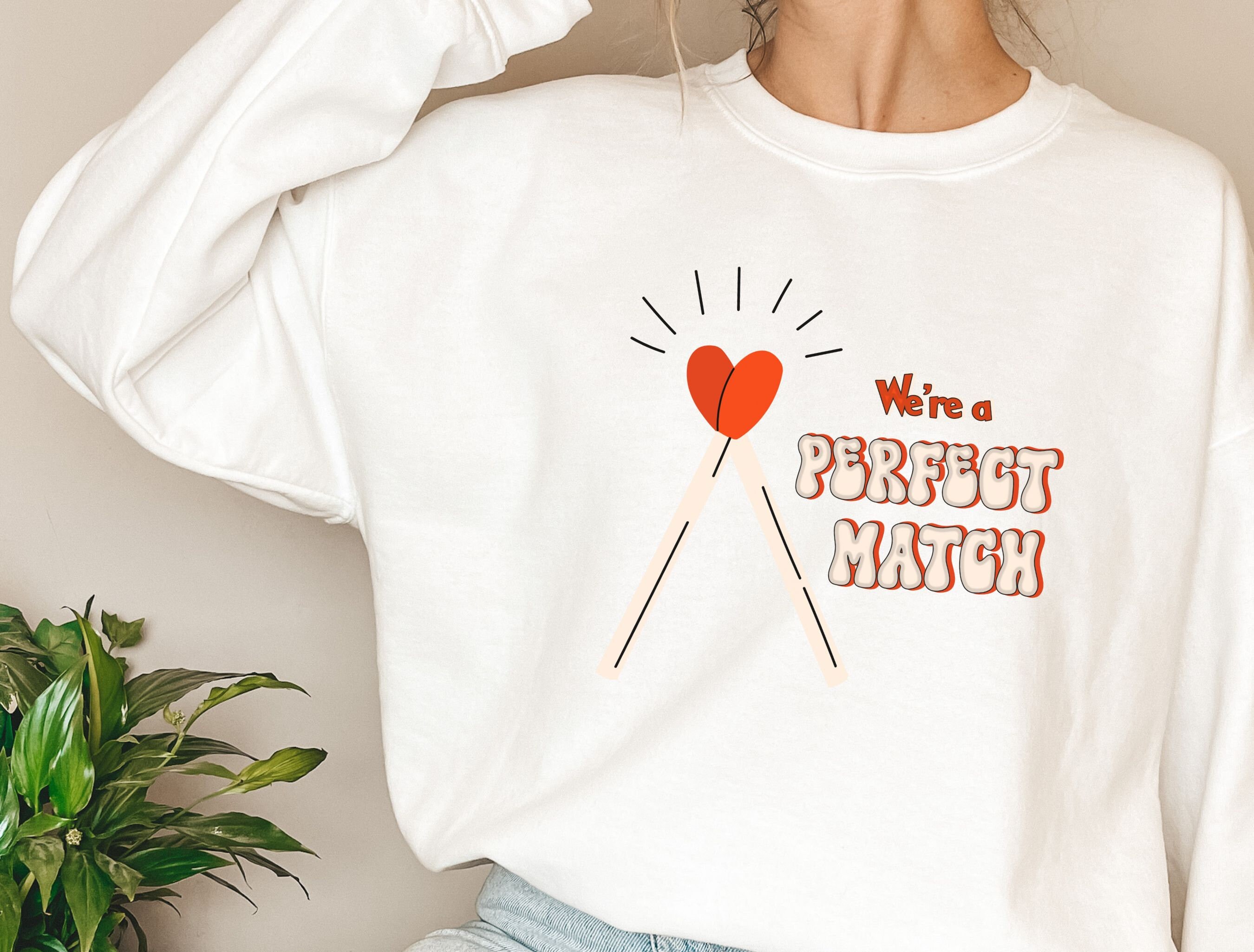 Were a Perfect Match Png-valentines Day Sublimation Digital - Etsy