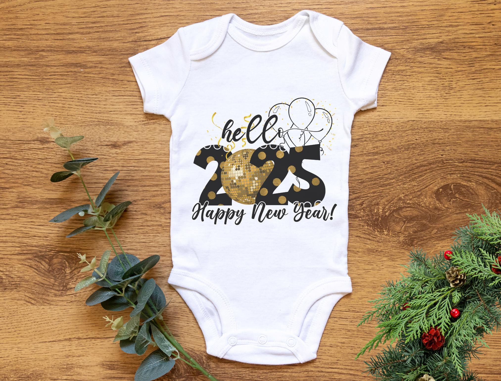 Hello 2025 PNG, Tshirt Png, Happy New Year Png, New Year Shirt Png ...