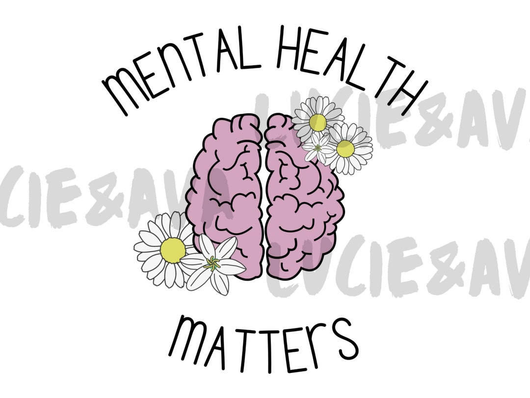 Mental Health Matters PNG SVG for Shirts, Mental Health Svg, Anxiety ...