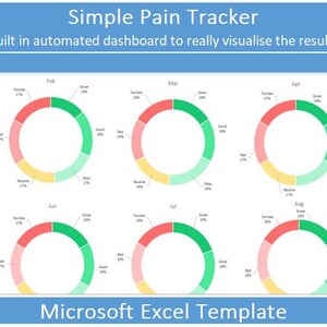 Simple Pain Tracker Template I Microsoft Excel I - Etsy