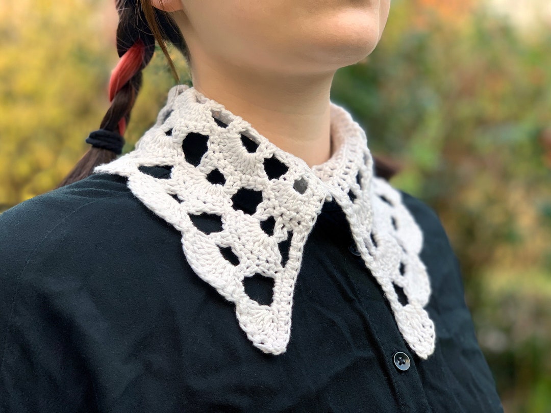 Collar „wednesday Addams“ Crochet Pattern PDF Made to Measure Lacey ...