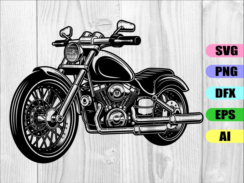 Motorcycle SVG Bike Svg Motorcycle Digital File Motor Bıke Svg - Etsy