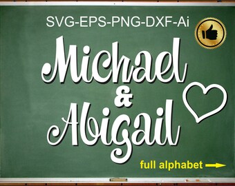 Ttf Full Alphabet Font SVG Instant Download Files (Download Now) - Etsy