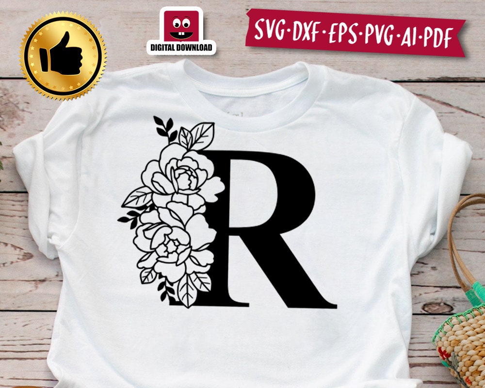 Flower Font SVG Flower Alphabet Svg Floral Font Svg Floral - Etsy