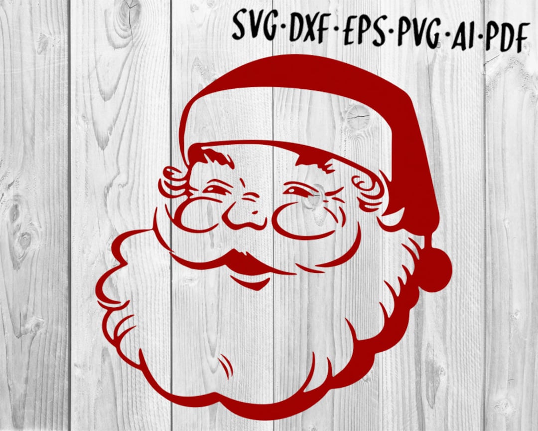 Santa Svg Clip Art, Santa Svg, Santa Clip Art, Cricut Cut File ...