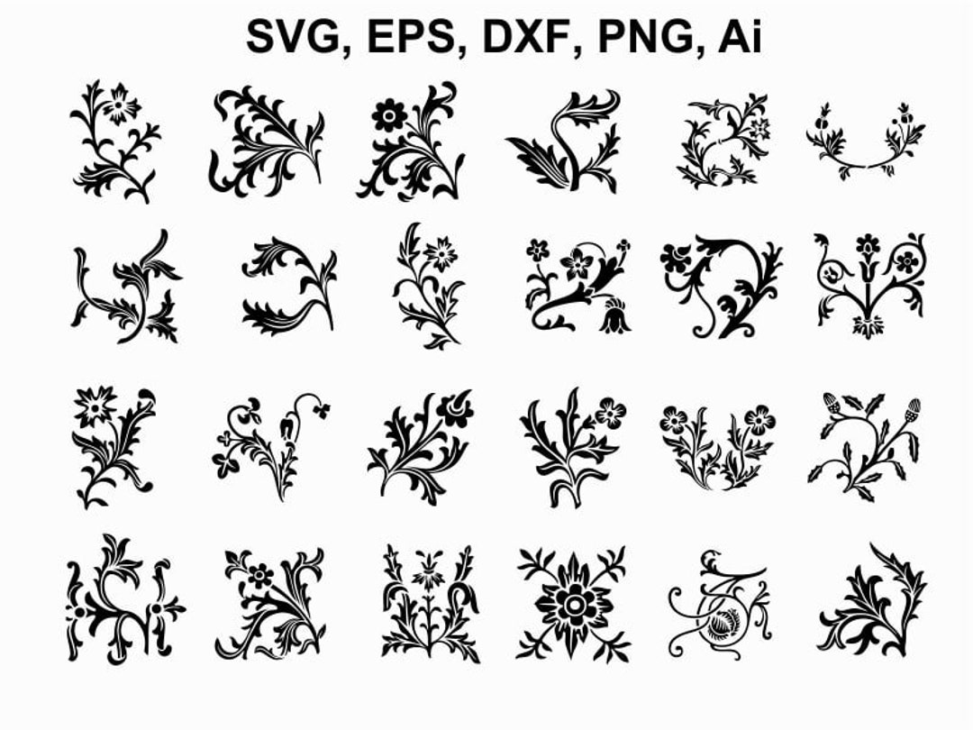 Flowers SVG - Flowers Vector - Flowers Cricut - Flowers Silhouette ...