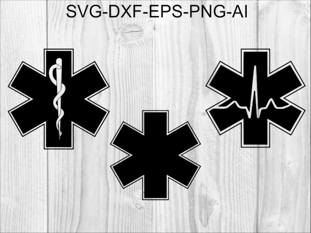 Star of Life SVG EMS Paramedic Svg Star of Life Bundle Medicine Medical ...
