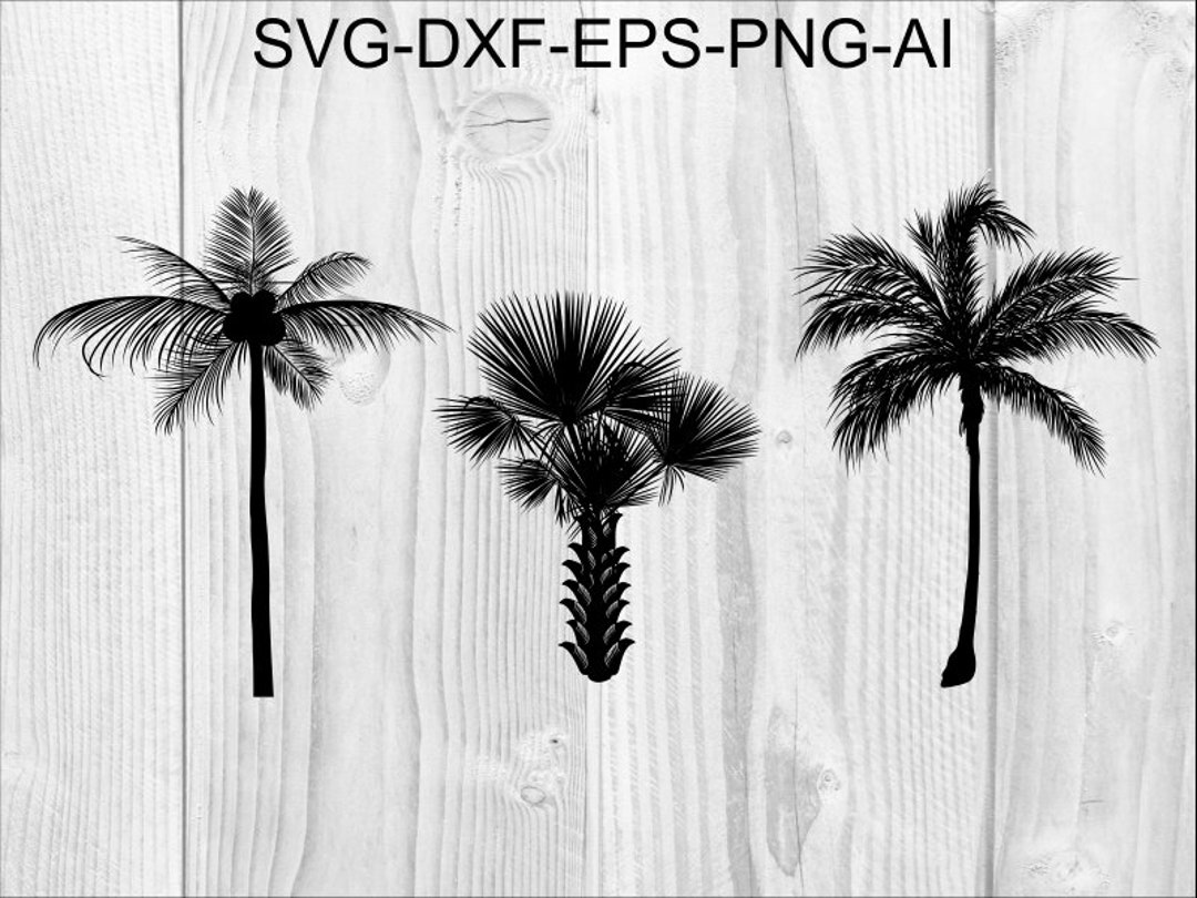 Palm Tree Svg #2 Palm Bundle Palm Tree Bundle Vector Cut File for ...