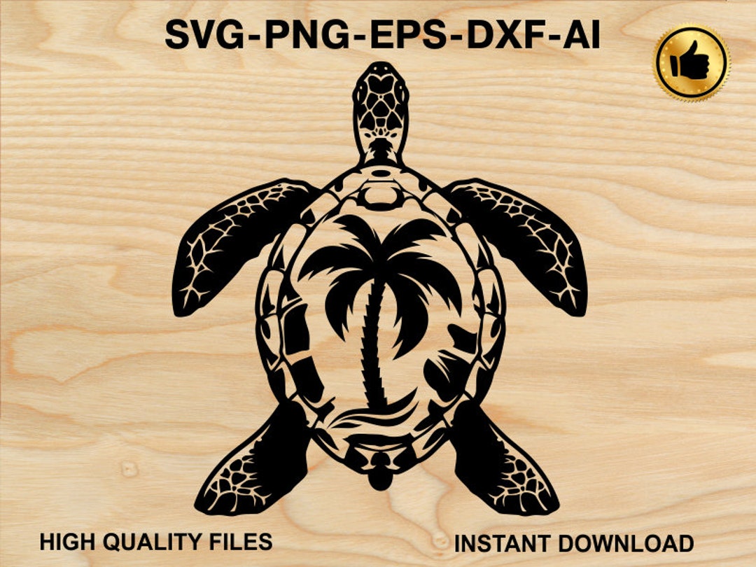 Tribal Sea Turtle SVG #2 Turtle Palm Svg Sea Turtle SVG Sea Turtle PNG ...