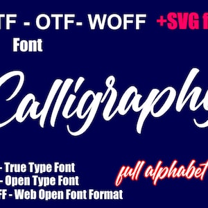 Alphabet SVG #5 Fonts Cutfile, Calligraphy Font Svg, Handwritten Script ...