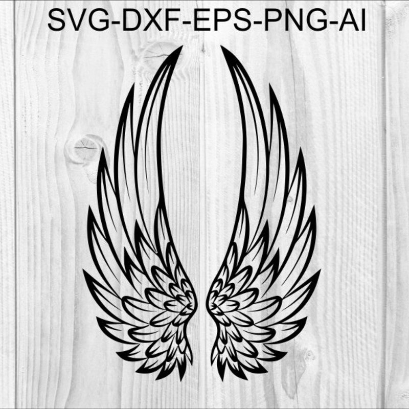 Angel Wings Svg - Etsy