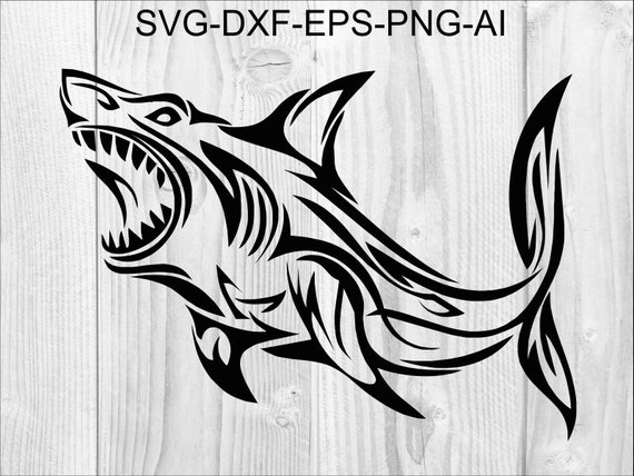 Shark SVG 2 Shark Attack Svg Dfx Eps Png Print and Cut File - Etsy