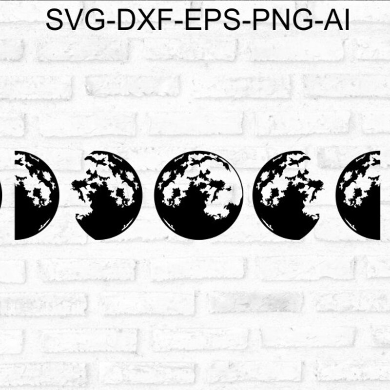 Moon Svg - Etsy