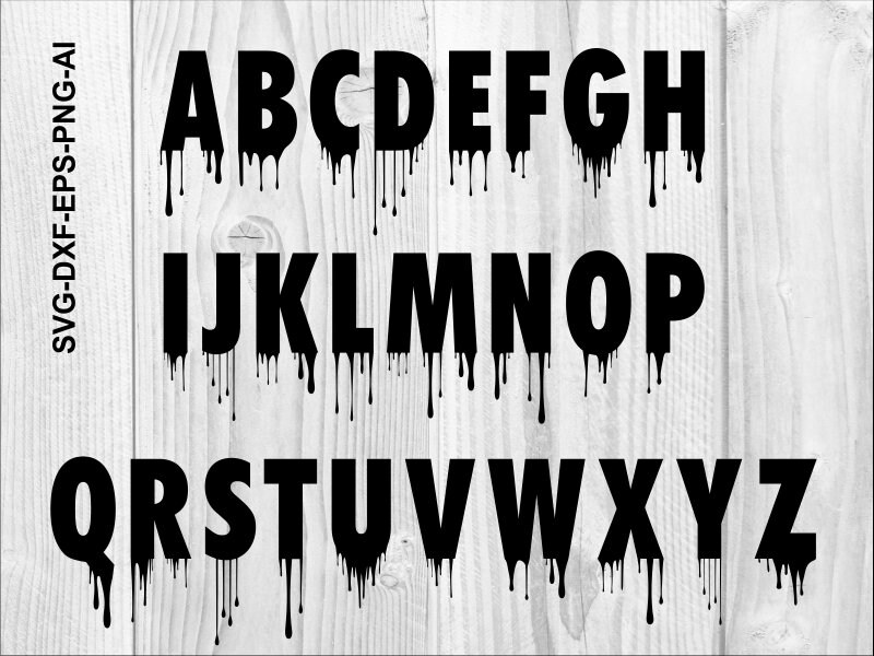 Blood Font SVG 1 Horror Font SVG Horror Alphabet Svg Horror - Etsy UK