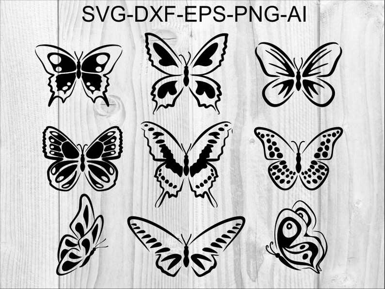 Butterfly Svg 1 Butterfly Svg Bundle Layered Butterfly Bundle - Etsy