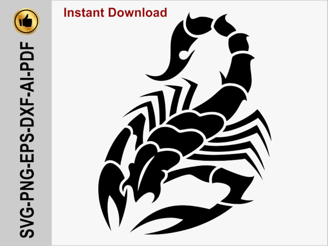 Scorpion SVG 2 Scorpion Clipart Scorpion Files for Cricut - Etsy