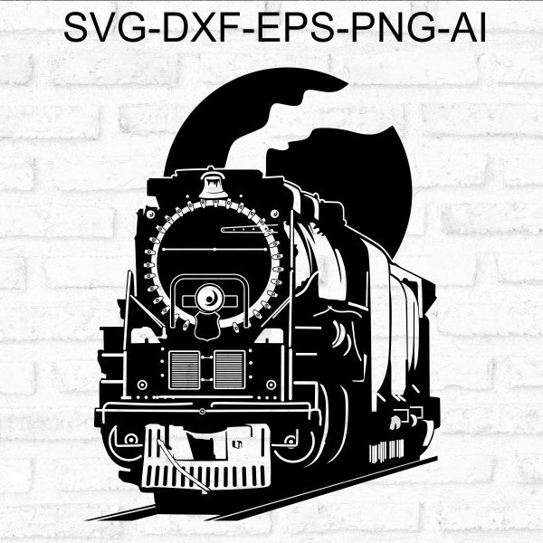 Locomotive Front View Svg - Etsy
