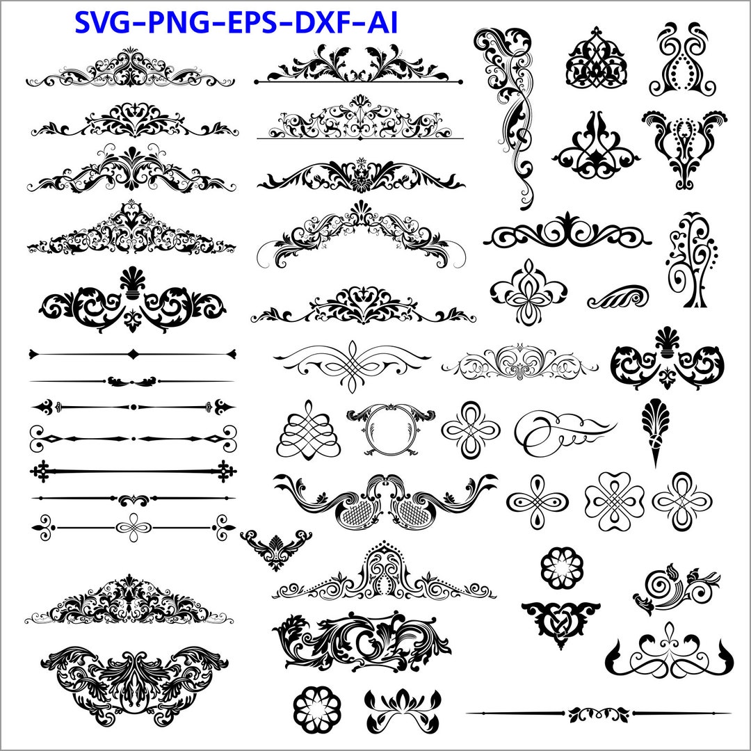 Calligraphy Svg #2 Frame Svg - Calligraphy Digital Clipart for Design ...