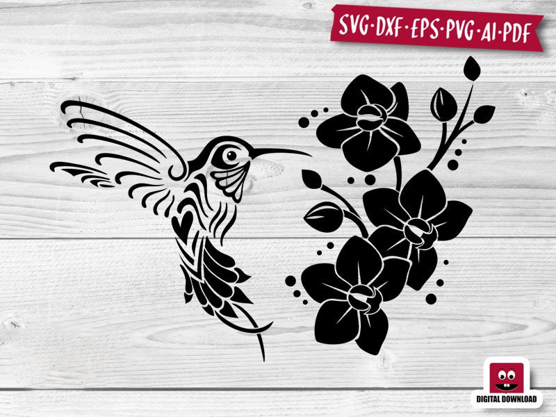 Hummingbird SVG Bird SVG Hummingbird Flowers Svg Flower - Etsy