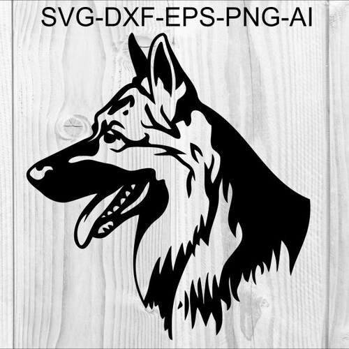 German Shepherd Clipart DXF SVG Files for Plasma Cnc Laser - Etsy