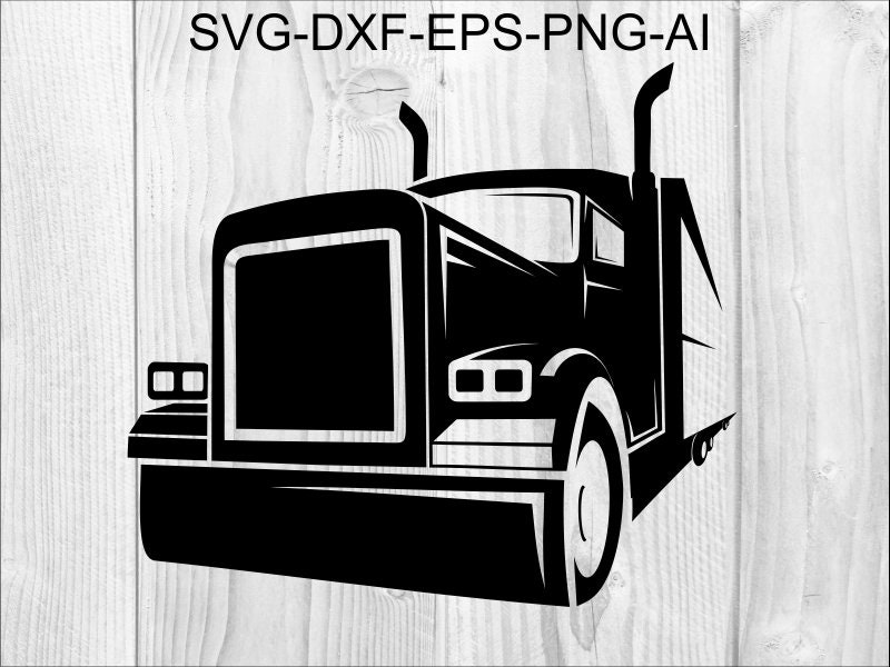Semi Truck Silhouette