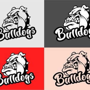 Bulldogs SVG Bulldog SVG, Bulldog Clipart, Bulldog Cut Files Silhouette ...