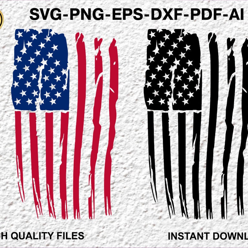 Distressed American Flag Svg - Etsy