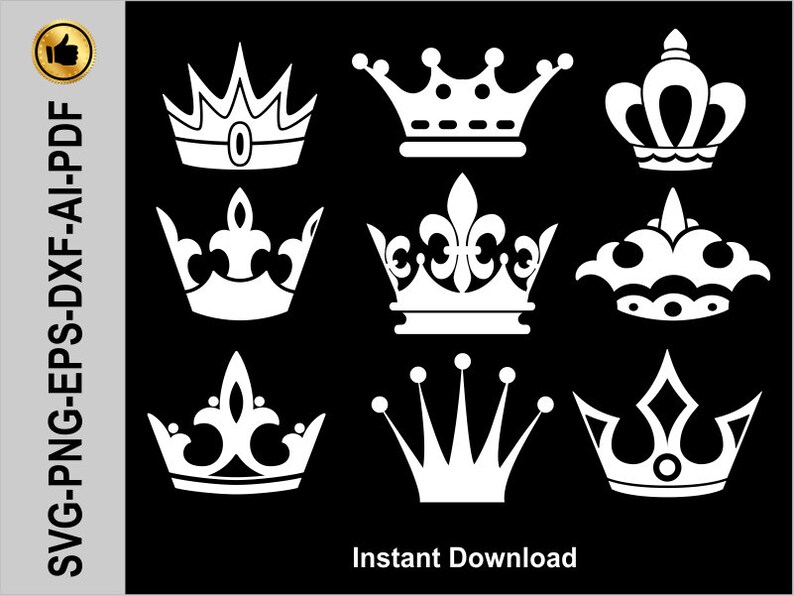 Crown SVG Bundle Royal Crown Svg File Crown Svg Bundle King - Etsy