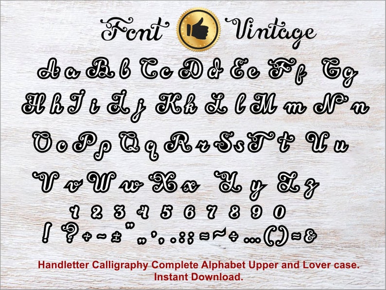 Alphabet SVG Fonts Cutfile Calligraphy Font Svg Handwritten - Etsy