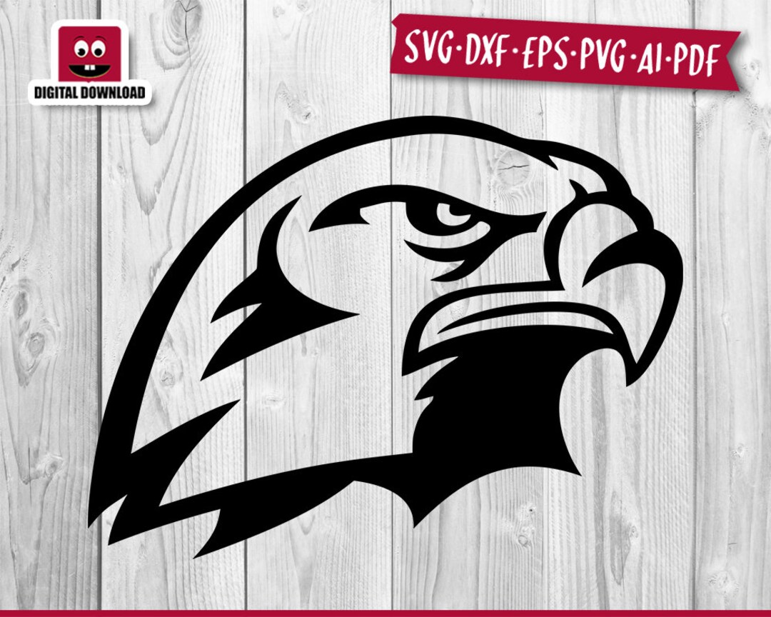 Hawk SVG, Falcon Svg, Hawk Clipart, Hawk Cut Files Silhouette, Files ...