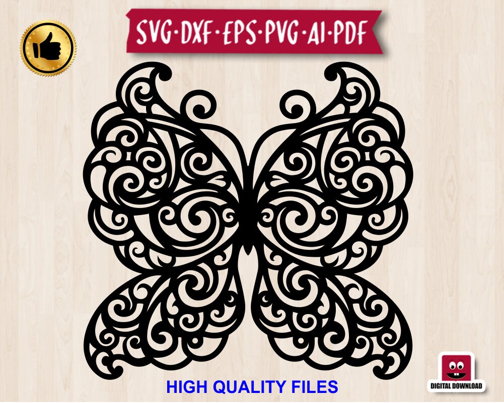 Butterfly SVG 2 Floral Bundle Svg Heart and Butterflies - Etsy