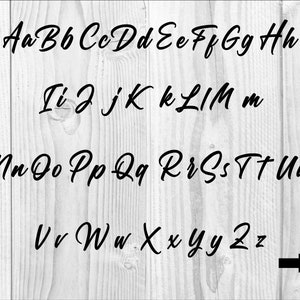 Alphabet SVG #5 Fonts Cutfile, Calligraphy Font Svg, Handwritten Script ...
