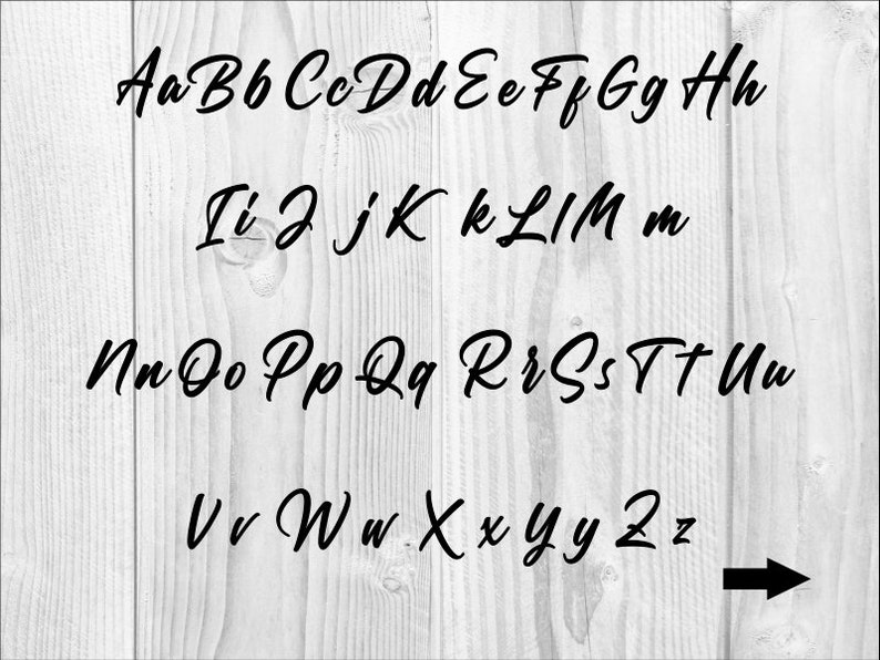 Alphabet SVG 5 Fonts Cutfile Calligraphy Font Svg - Etsy