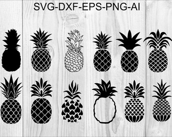 Pineapple Svg Pineapple Bundle Svg Pineapple Fruit Svg Pineapple Print ...