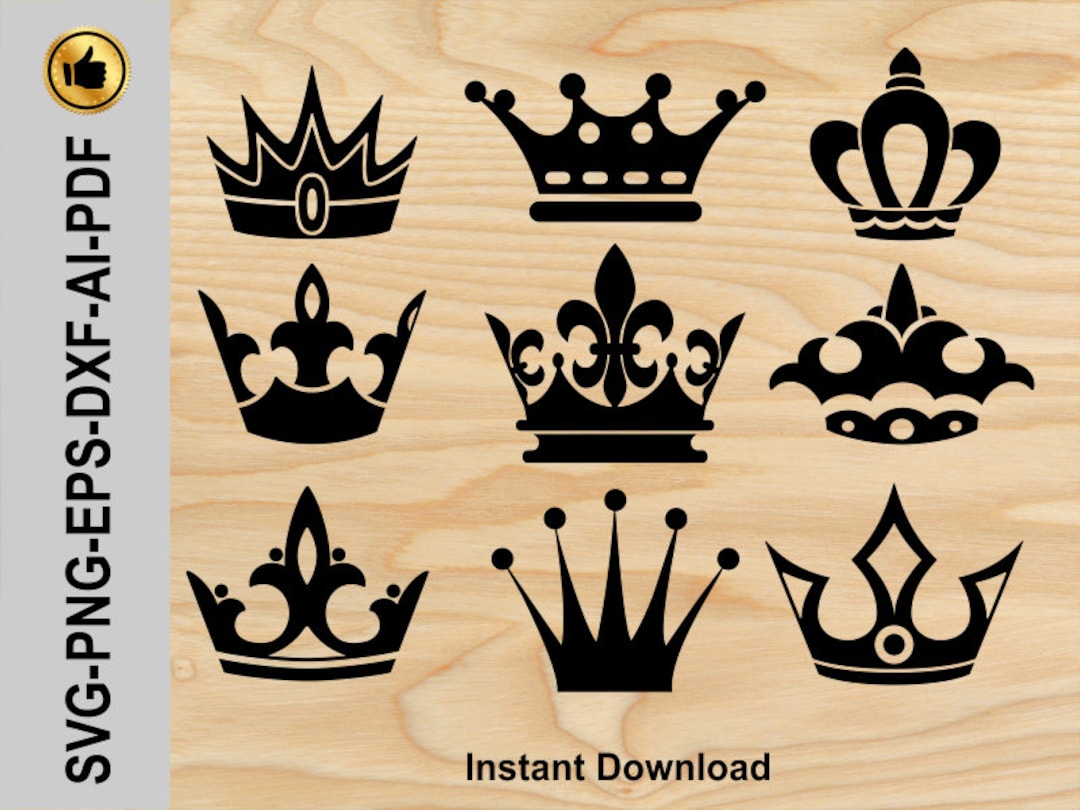 Crown Svg 1 Bundle Royal Crown Svg File Crown Svg Bundle King Etsy ...