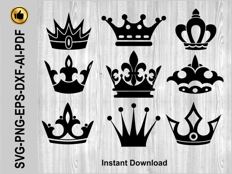 Crown SVG Bundle Royal Crown Svg File Crown Svg Bundle King - Etsy