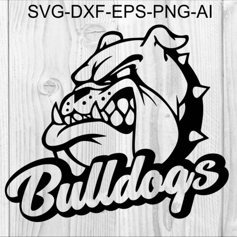Bulldog Svg - Etsy