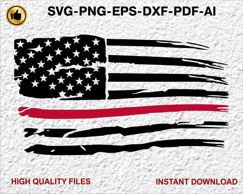 Distressed American Flag Svg Download Png Eps Ai Dxf Pdf - Etsy