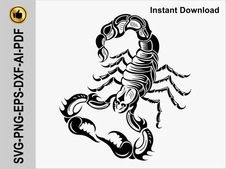 Scorpion SVG Scorpion Clipart Scorpion Files for Cricut - Etsy