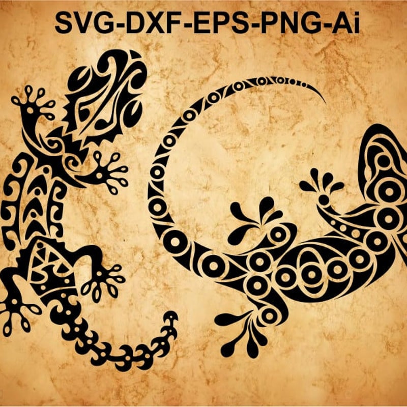 Lizard Vector - Etsy