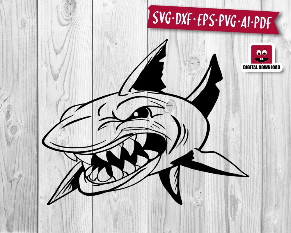 Shark SVG 6 Shark Attack svg dfx eps png, imprimir y cortar archivo ...
