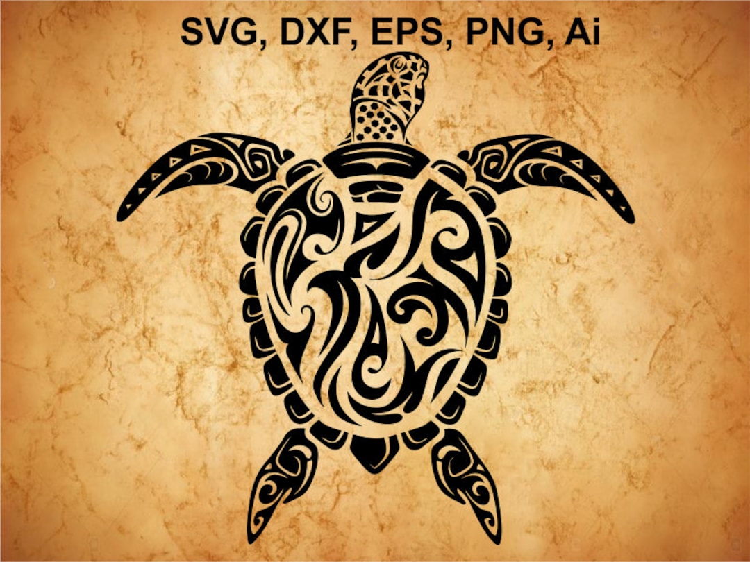 Tribal Sea Turtle SVG, Sea Turtle SVG, Sea Turtle PNG, Hawaiian Sea ...