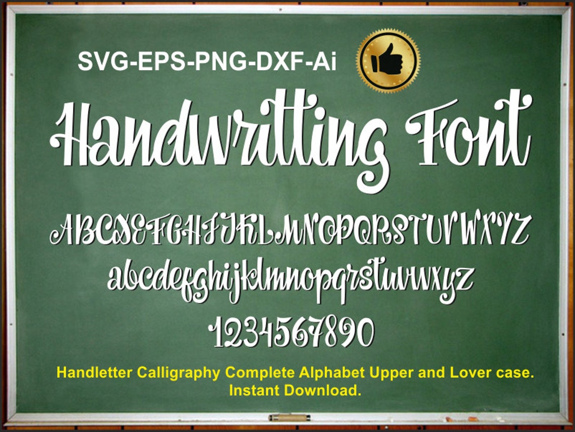 Alphabet SVG 2 Fonts Cutfile Calligraphy Font Svg - Etsy