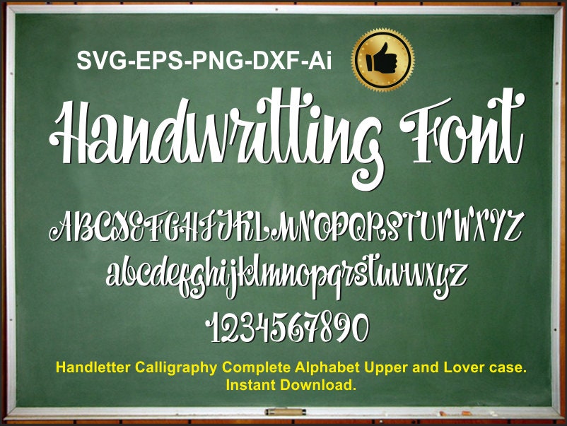 Alphabet SVG 2 Fonts Cutfile Calligraphy Font Svg - Etsy